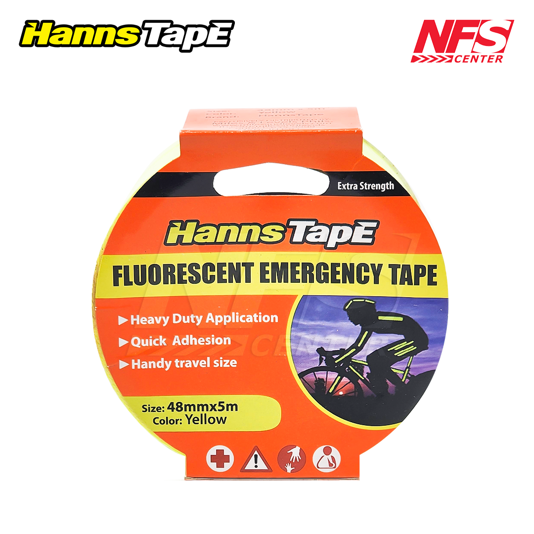 HANNSTAPE FLOURESCENT EMERGENCY TAPE 48MMX5M | Lazada PH