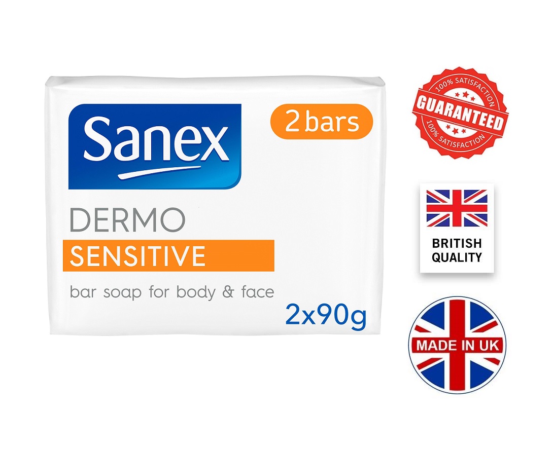 Sanex Dermo Sensitive Skin Hypoallergenic Bar Soap 2 x 90g | Lazada PH