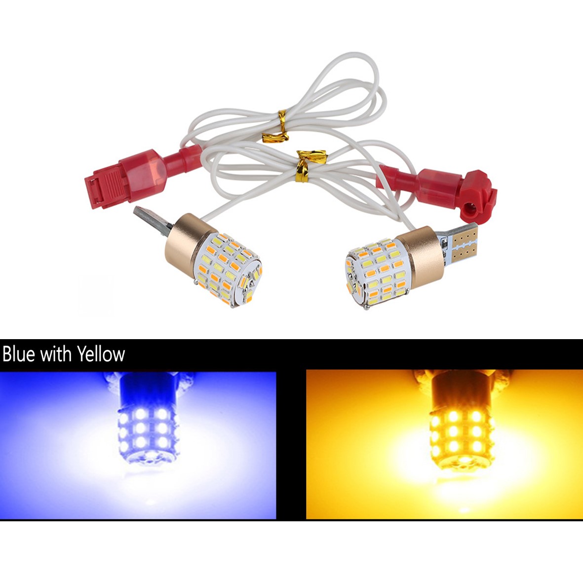 T10 Dual Contact Signal Light and Park Light with Dual Color Firefly ...