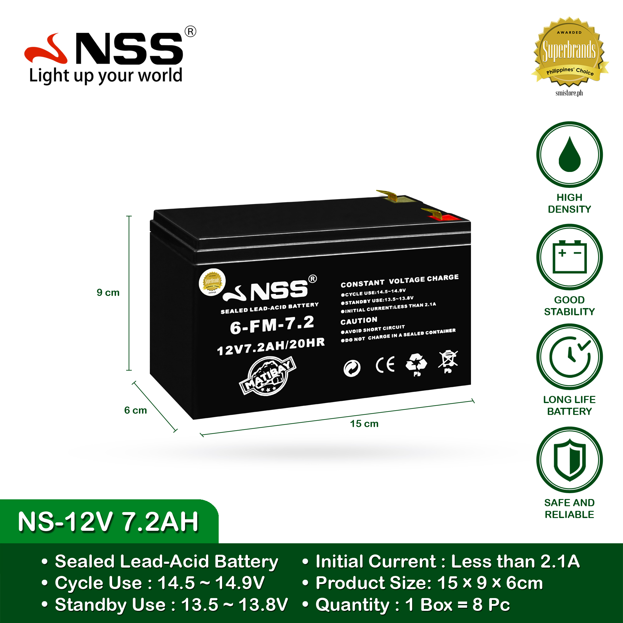 NSS Solar Battery 12V 100% Original Rechargeable Battery Rechargeable ...