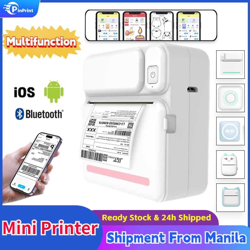 PinPrint Mini Printer Thermal Printer For Waybill Sticker Label Photo ...