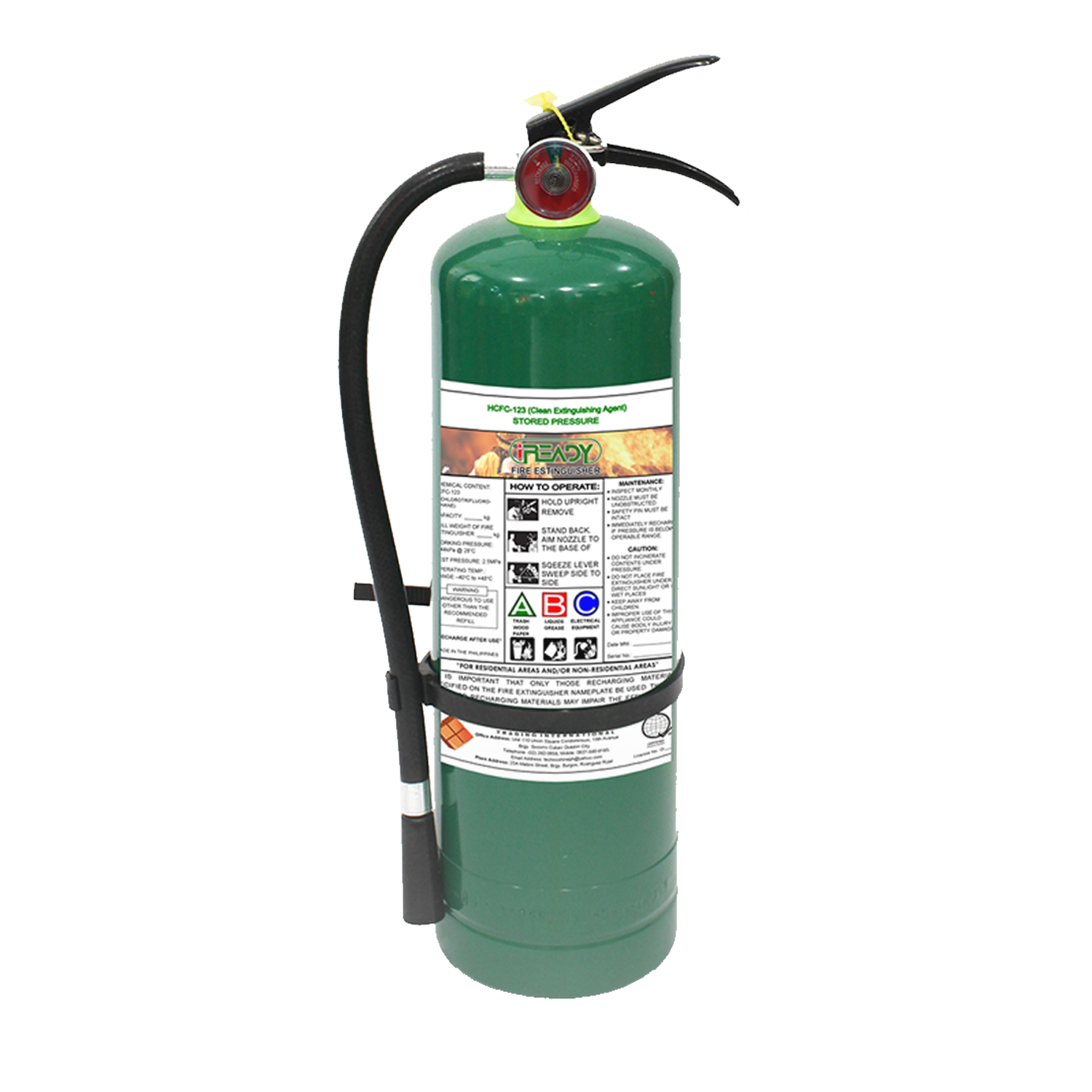 10 LBS IReady HCFC 123 Fire Extinguisher Lazada PH
