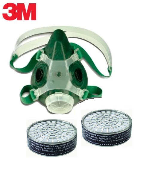 3M Mask Easi-Air 7200 Half Mask Facepiece Respirator with 7251 Filter ...
