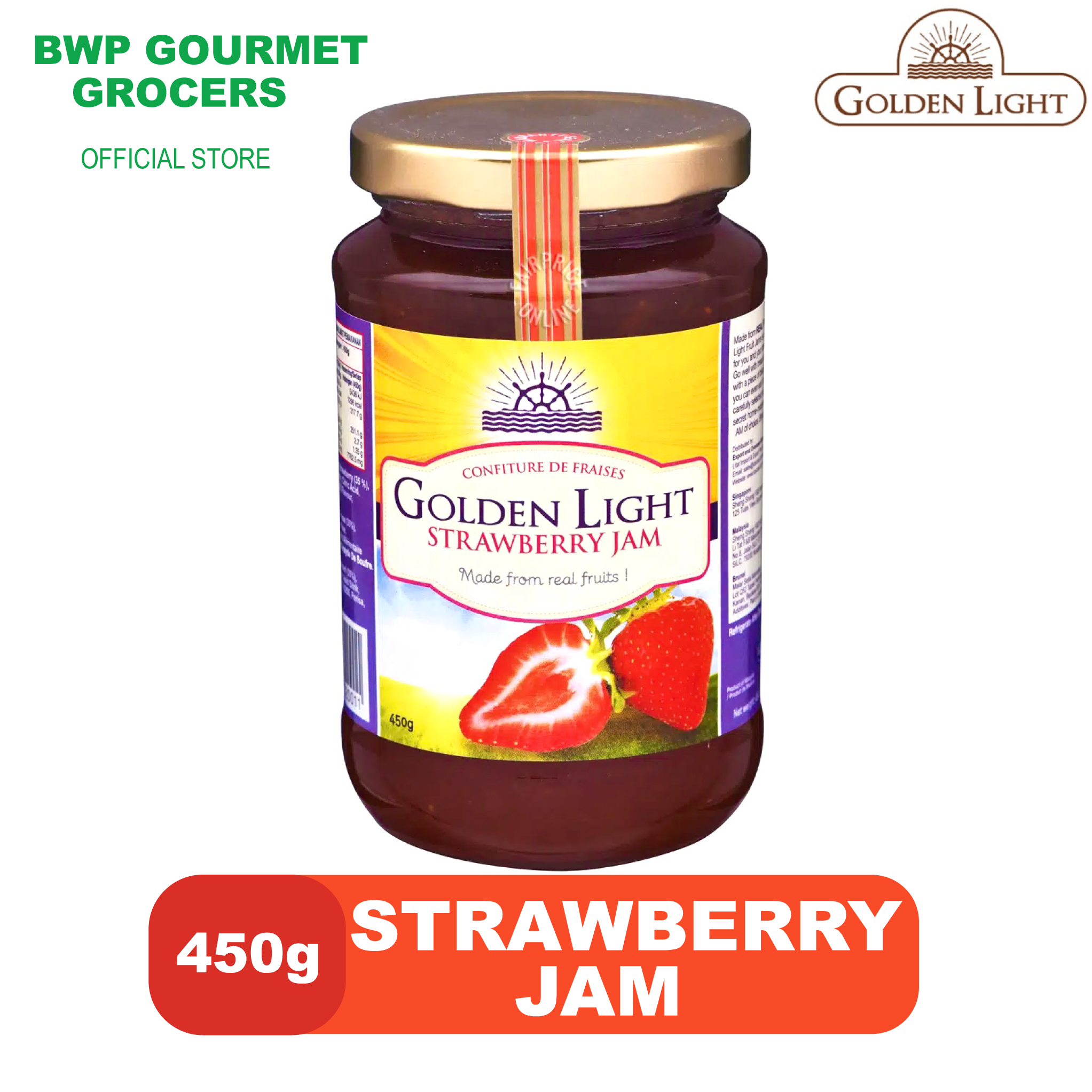 Golden Light Strawberry Jam (450g) | Lazada PH