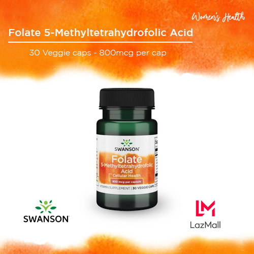 Swanson Folate 800 MCG 30 Caps. Women's Health | Lazada PH