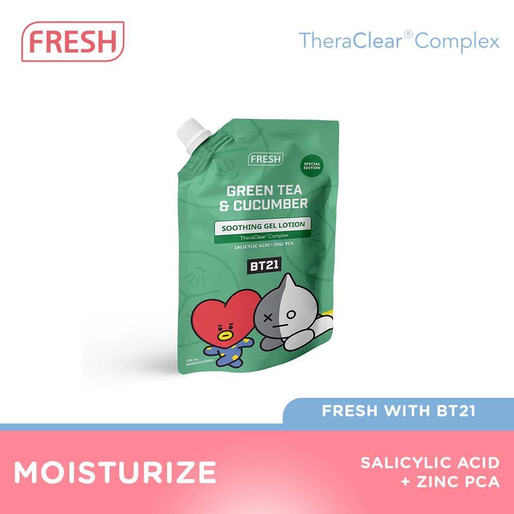 Fresh with BT21 Green Tea & Cucumber Soothing Gel Lotion 120ml | Lazada PH