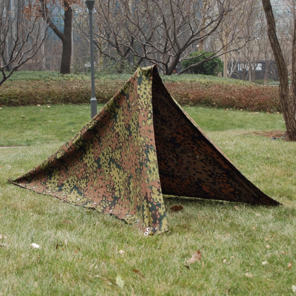 tomwang2012. WWII WW2 GERMAN Army OAKLEAF CAMO REVERSIBLE TENT ZELTBAHN ...