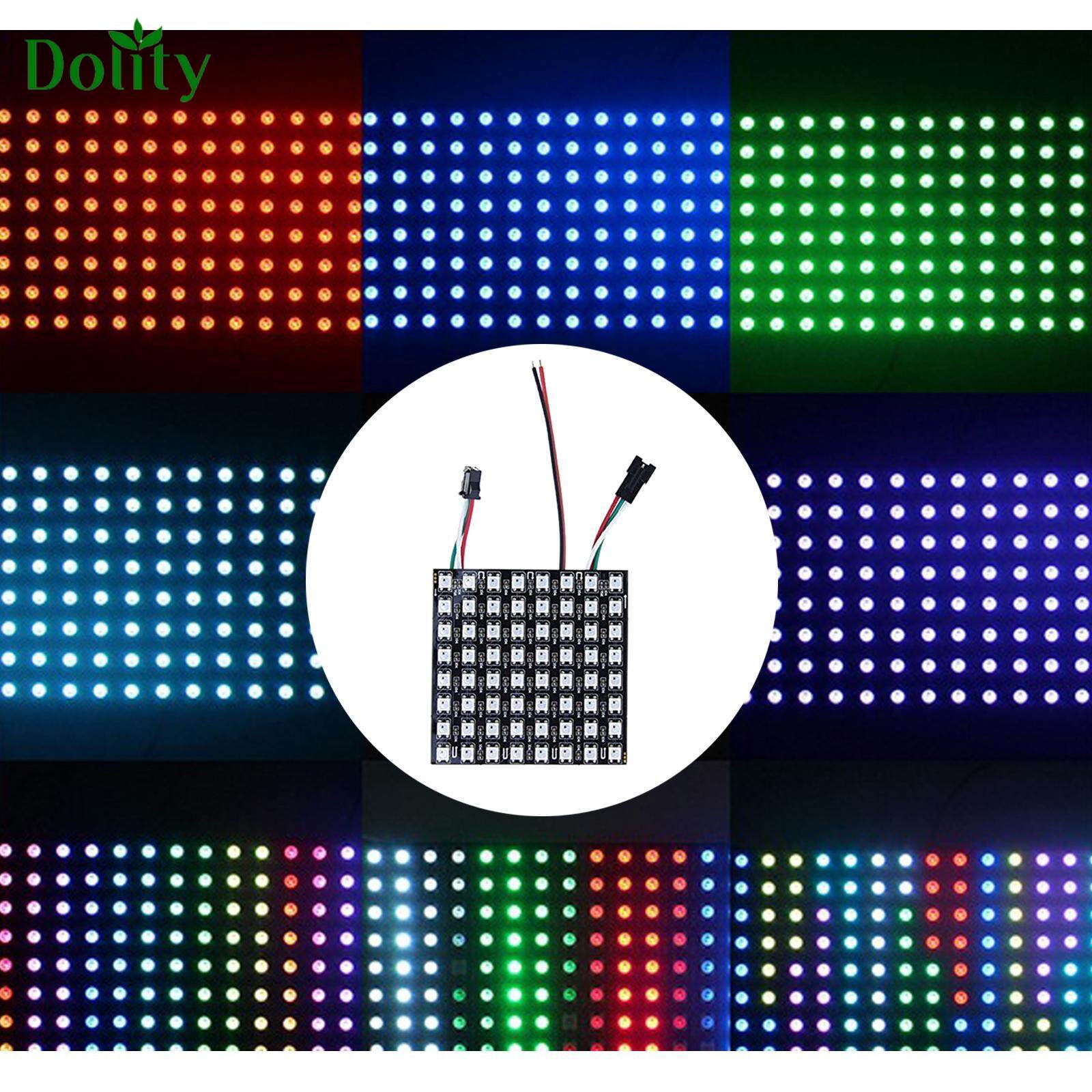 Dolity LED Pixels Matrix Panel WS2812B RGB Digital Image Video Text ...