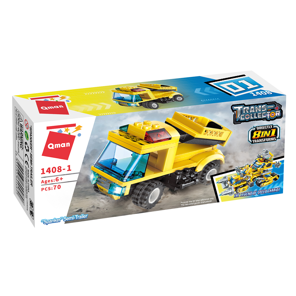 QMAN Building Blocks The legend of Chariot Trans Collector Playset ...