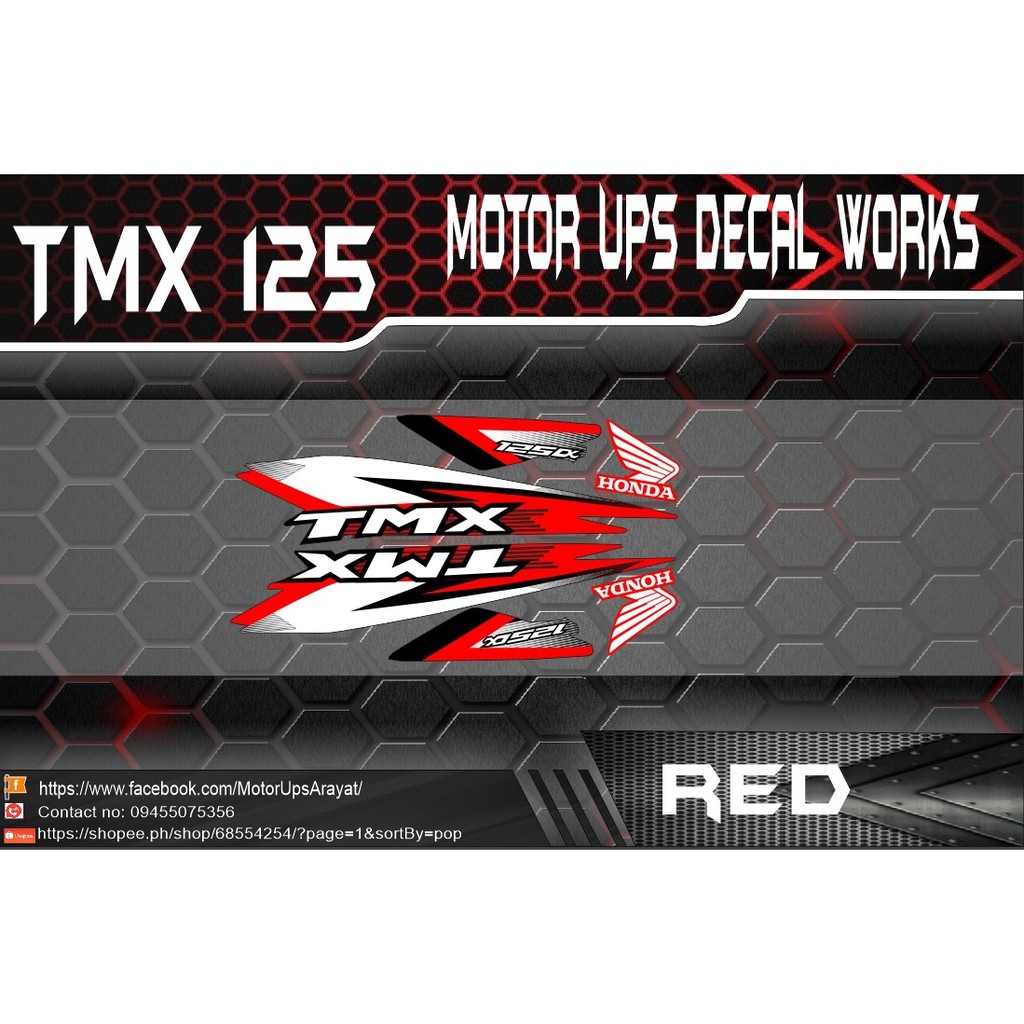 SitrF7RC陈R5 Tmx 125 Custom Decals Laminated | Lazada PH