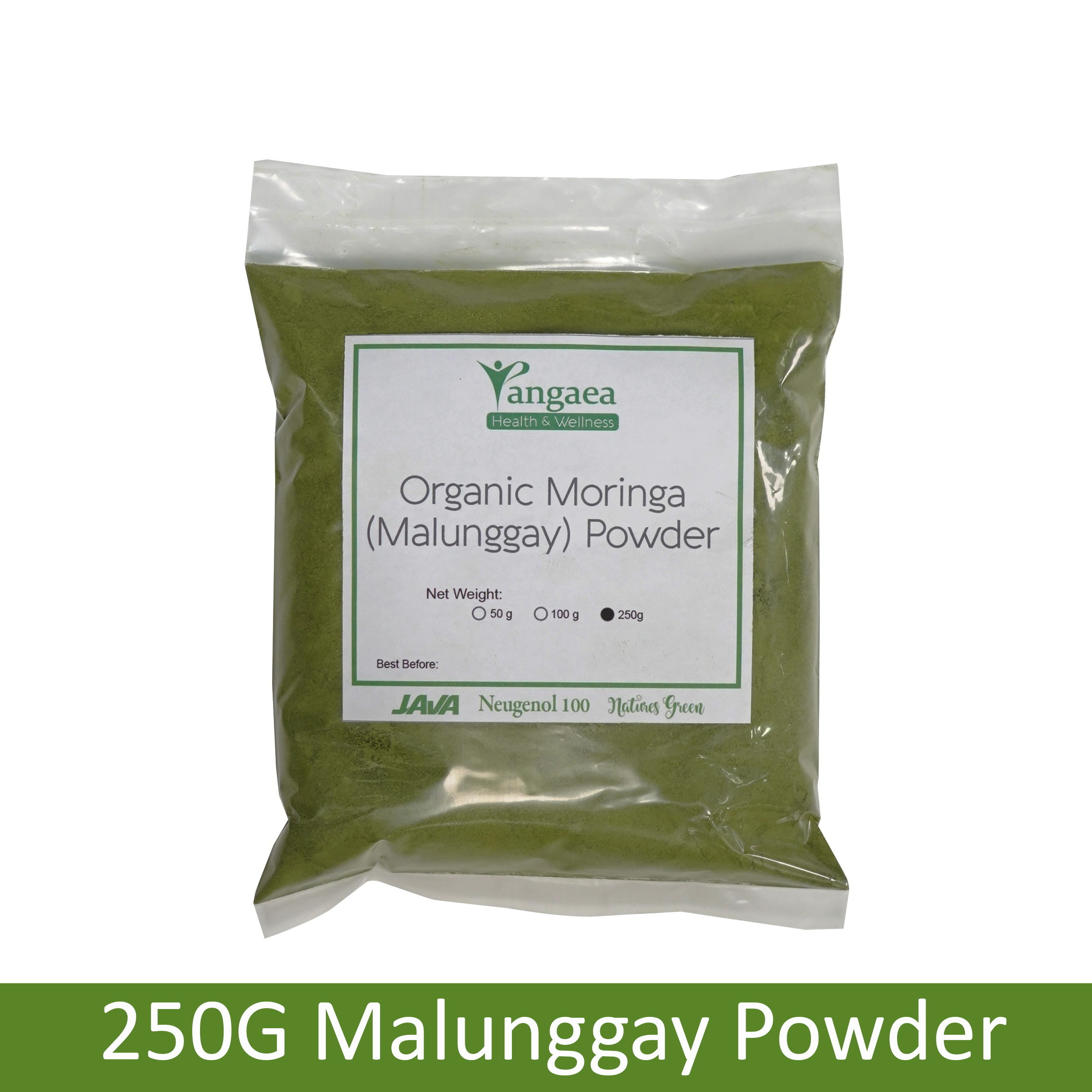 Pure and Organic Moringa (Malunggay) Leaf Powder (250g, Sealed bag ...