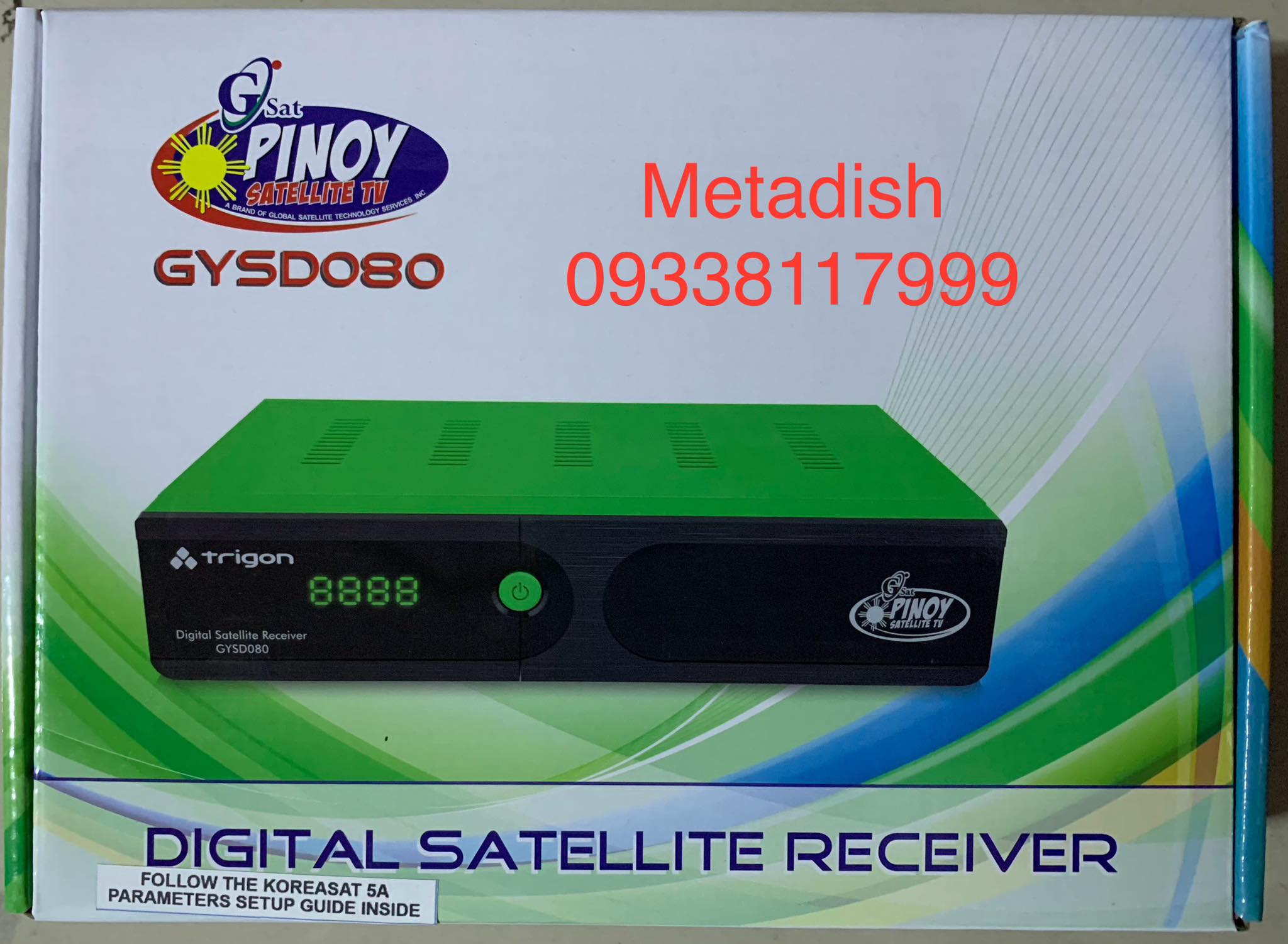 Brand New FREE Plan 300 x2 Pinoy GSAT TV Receiver Complete Set Box ( Need Satellite Dish Satlite ...