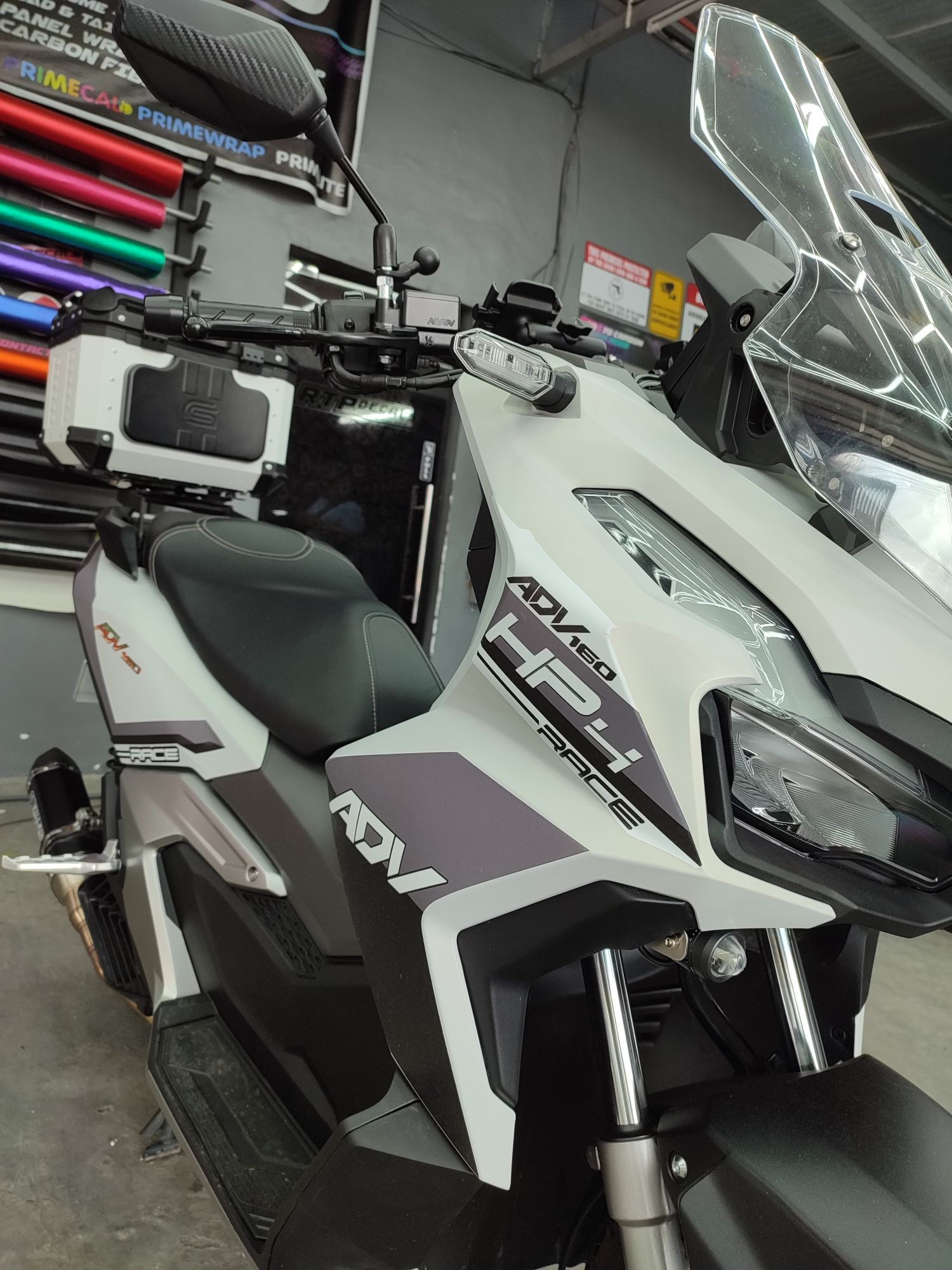 PRINTED Honda ADV 160 HP4 Race Black and Gray Color Accent Decals ...