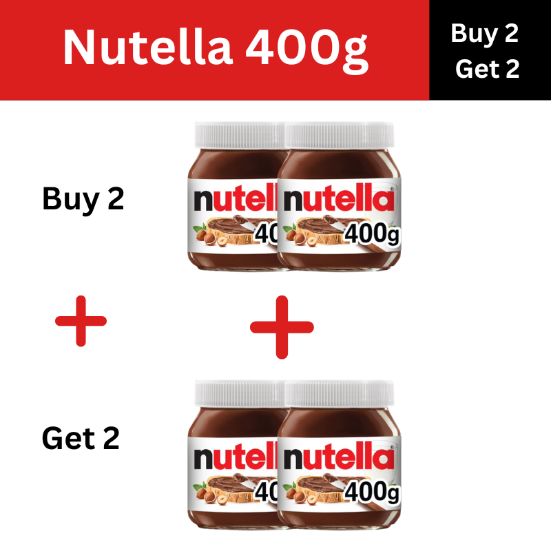 Buy 2 Get 2 Nutella Hazelnut Spread With Cocoa 400g – Glass Jar | Lazada PH