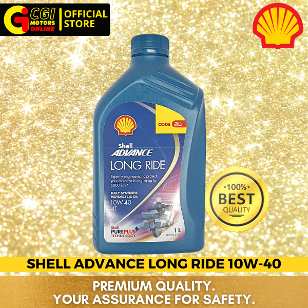 Shell Advance Long Ride 4T (1Liter) 10w-40 Fully Synthetic Oil | Lazada PH