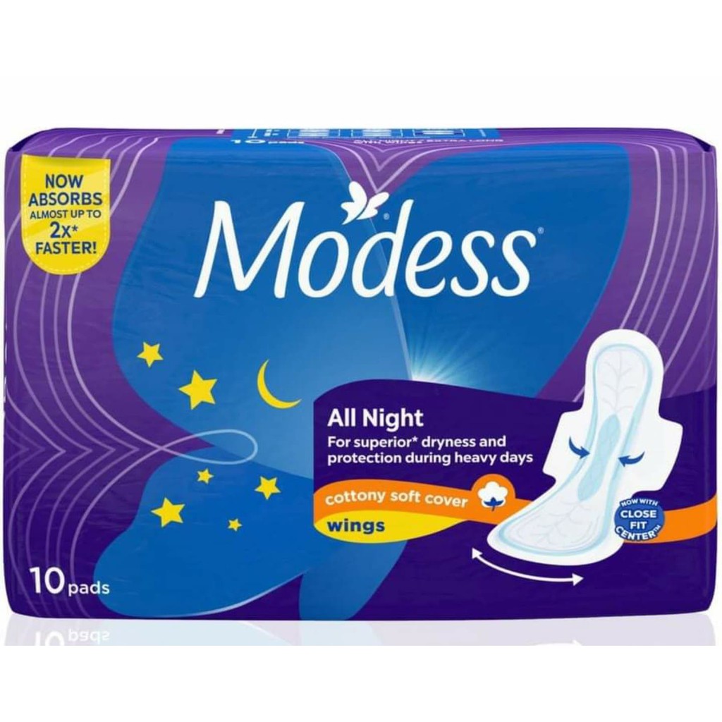 Modess All Night Sanitary Napkins 10s | Lazada PH