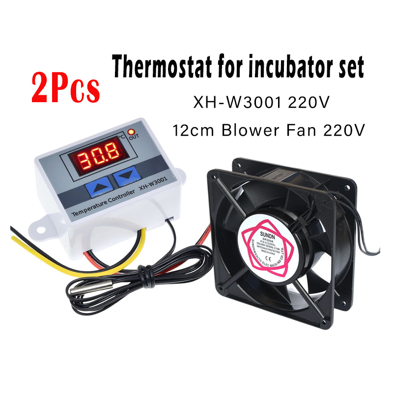 DIY Incubator Bundle Kit/XH-W3001 Digital Thermostat for Incubator with ...