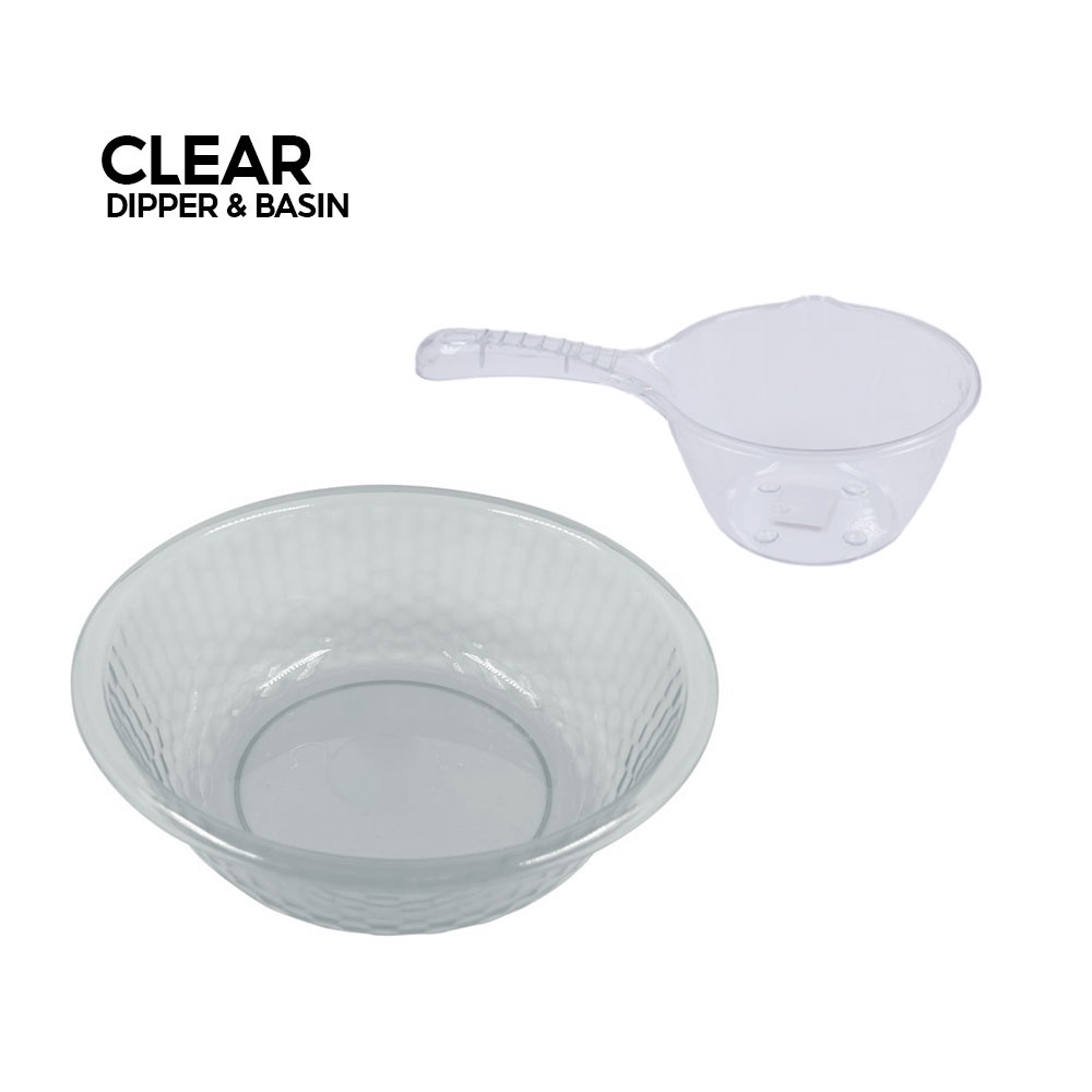 LOCAUPIN Multipurpose Shatter Proof Plastic Water Dipper Wash Basin ...