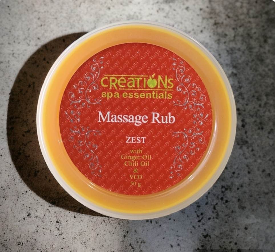 Creations Spa Essentials Massage Rub available 50g and 10g ZEST | Lazada PH