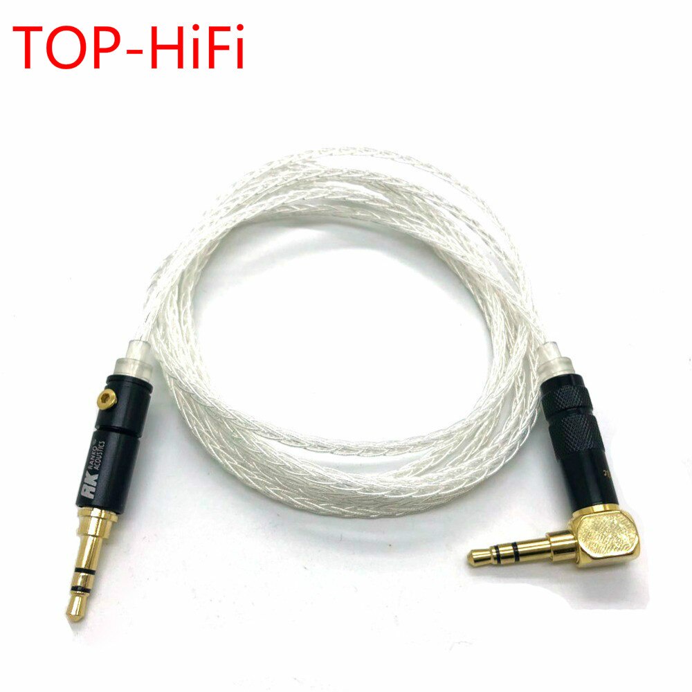 HOT★TOP-HiFi 8 Cores Silver Plated 3.5mm to 3.5mm Upgrade Cable For ...