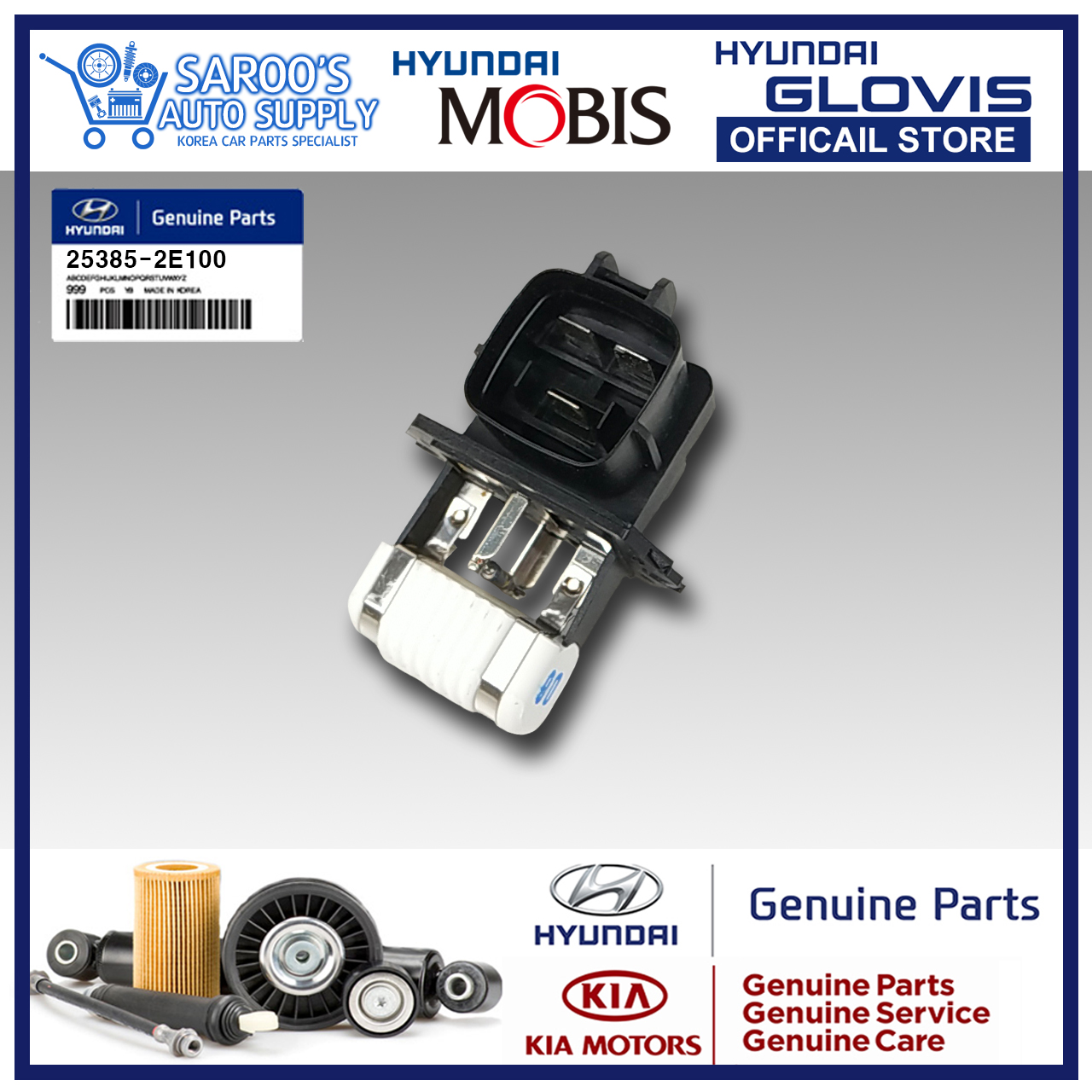 [Genuine] Radiator Fan Resistor For Hyundai Kia Car , Original Hyundai ...