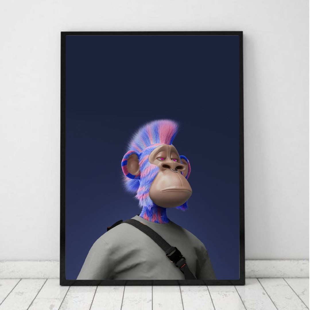 Cool NFT Monkeys Wall Poster A5 A$ A3 size | Lazada PH