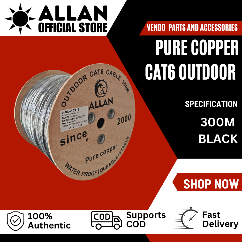 Allan Pure Copper Cat6 300m Outdoor for Network Connection / Ethernet ...