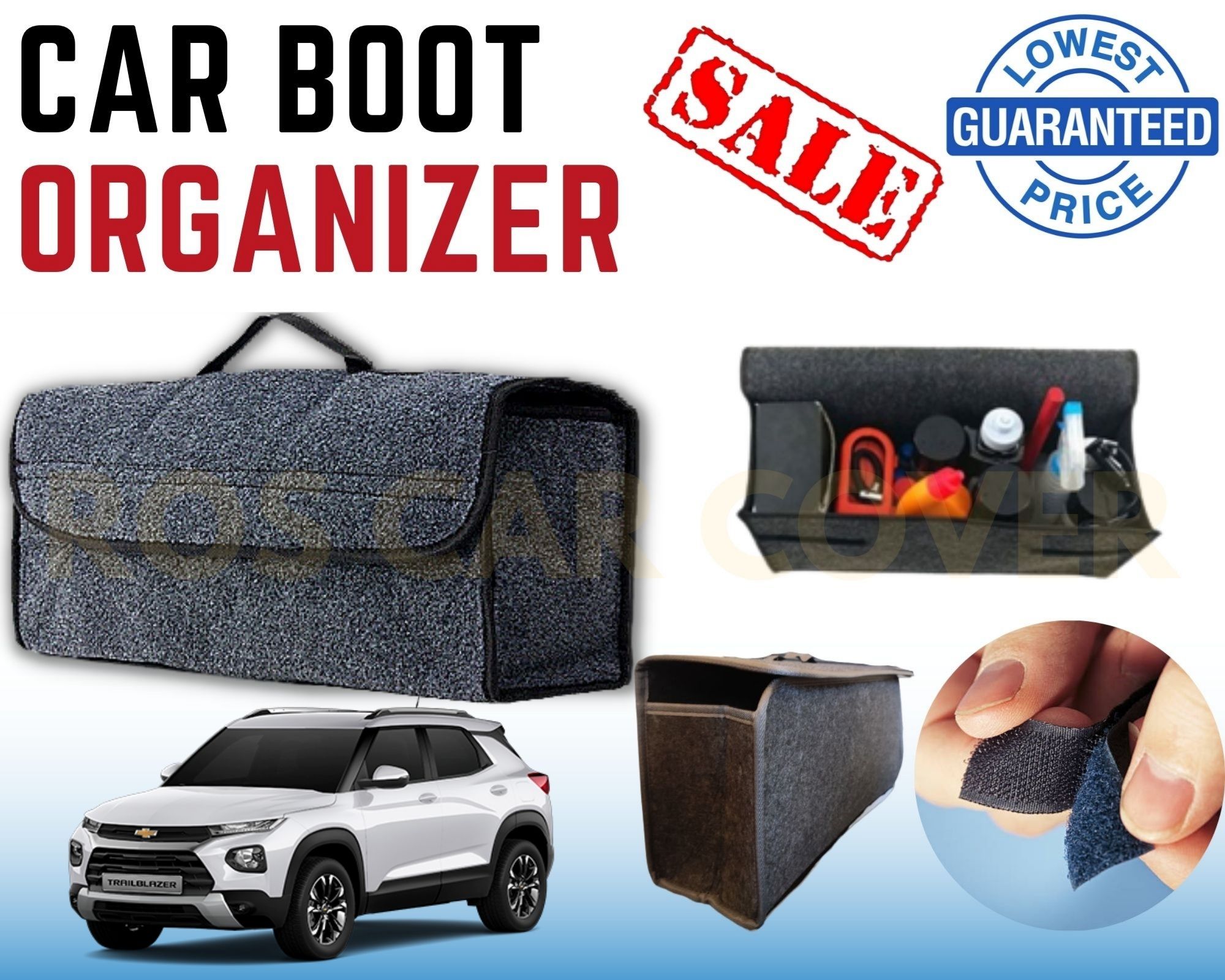 Car Boot Organizer CHEVROLET TRAILBLAZER Tool Organizer | Car Trunk ...
