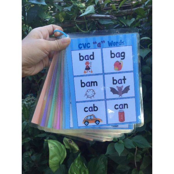 BIG CARDS LARGE CVC WORD CARDS FOR KIDS/TODDLERS | Lazada PH