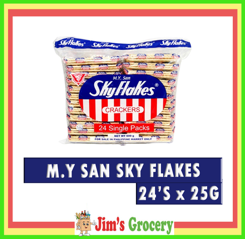 JIMS MY SAN SKYFLAKES SKY FLAKES CRACKERS 24'S SINGLE PACK 25G (1PC ...
