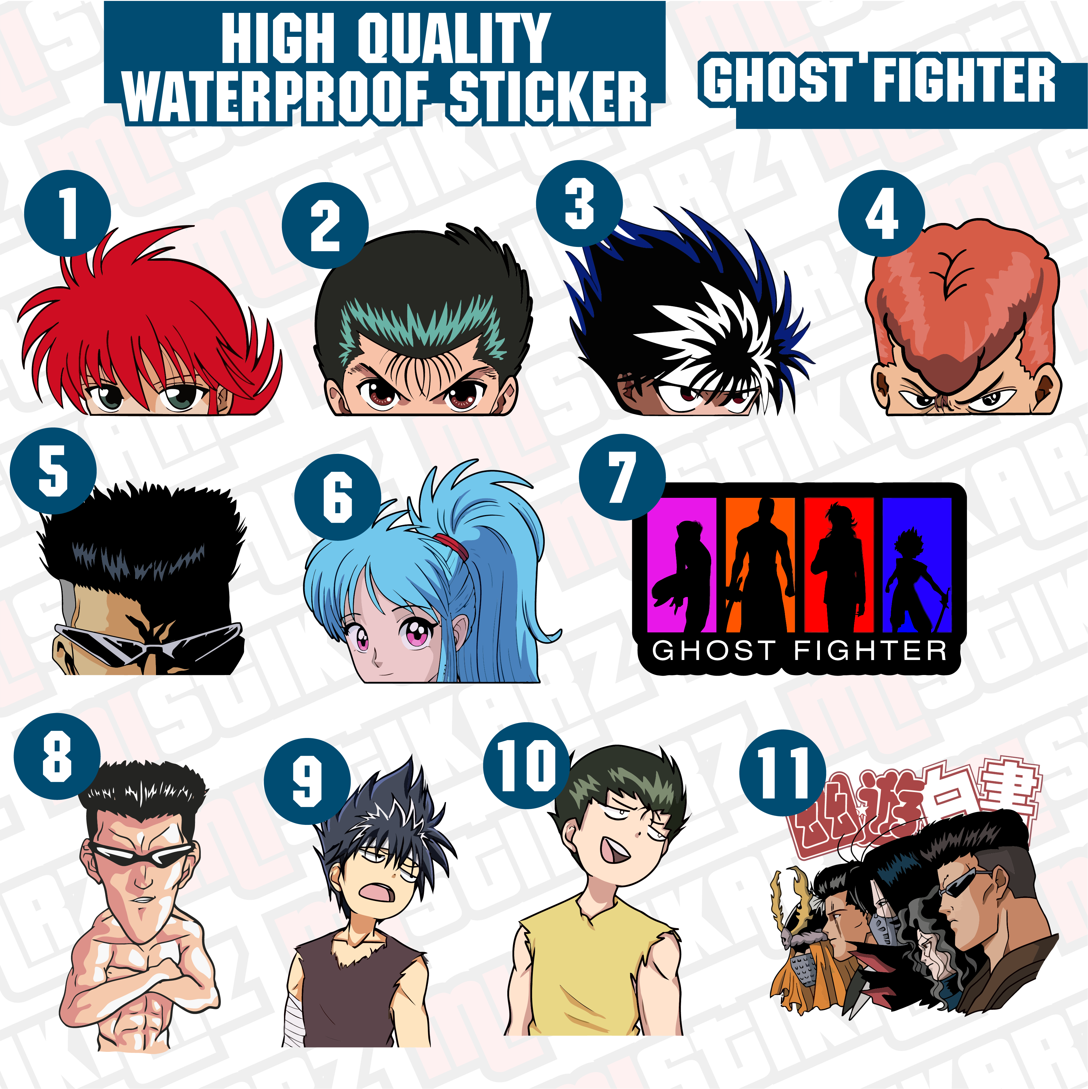 GHOST FIGHTER - Waterproof Sticker | Lazada PH