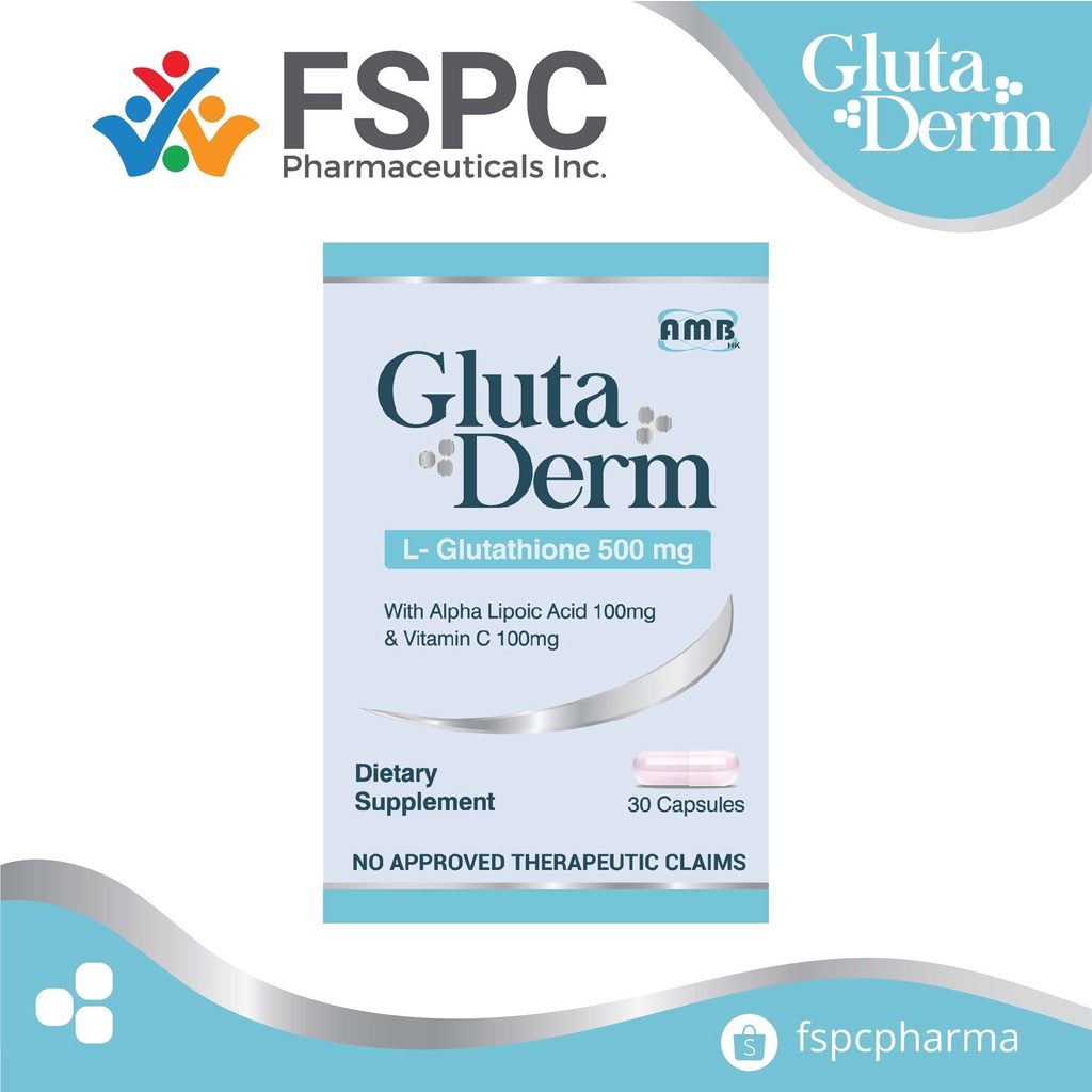 GlutaDerm L-Glutathione 500mg (New Packaging)gjr | Lazada PH