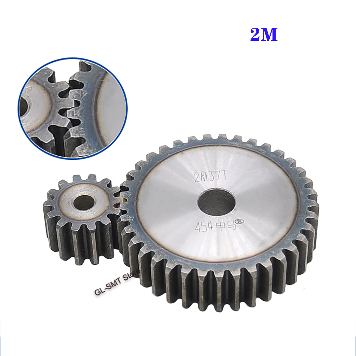 1Pcs Mod 2 Spur Gear 2M 10-25Tooth 45# Carbon Steel Thick 20mm Metal ...