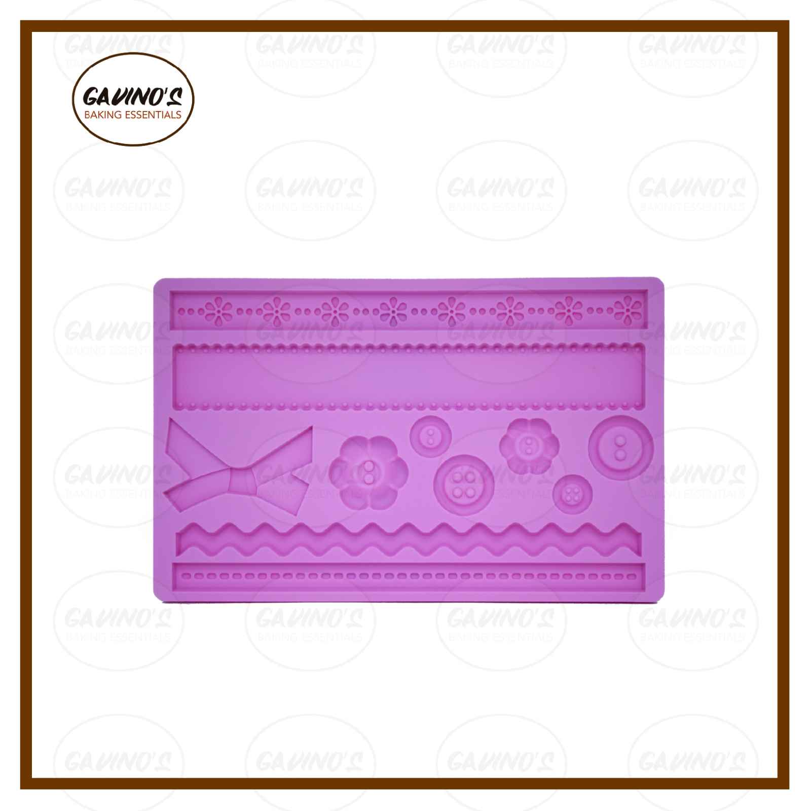 Gavinos Molder Silicone Bar Fondant and gum paste mold for candy, Icing ...