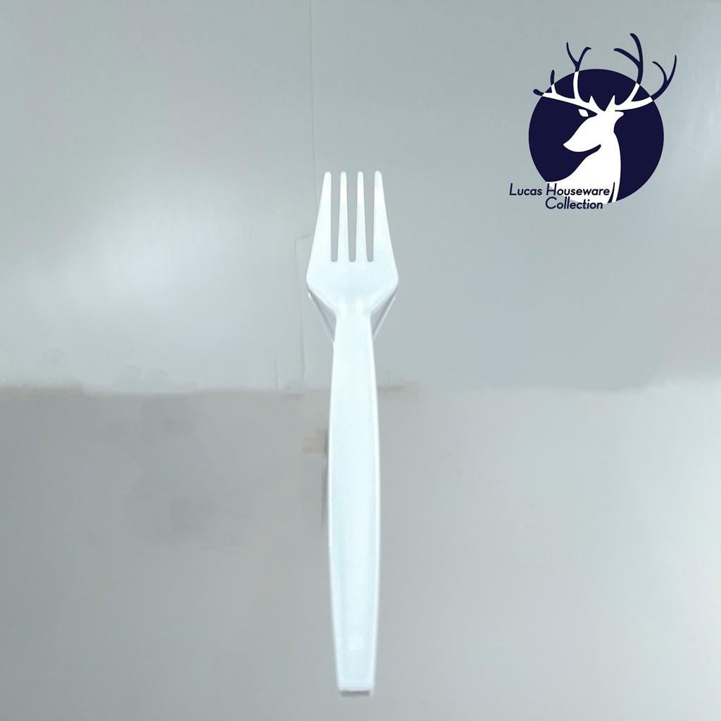 DISPOSABLE PLASTIC SPOON AND FORK (25PCS / PACK) AVAILABLE IN CLEAR ...