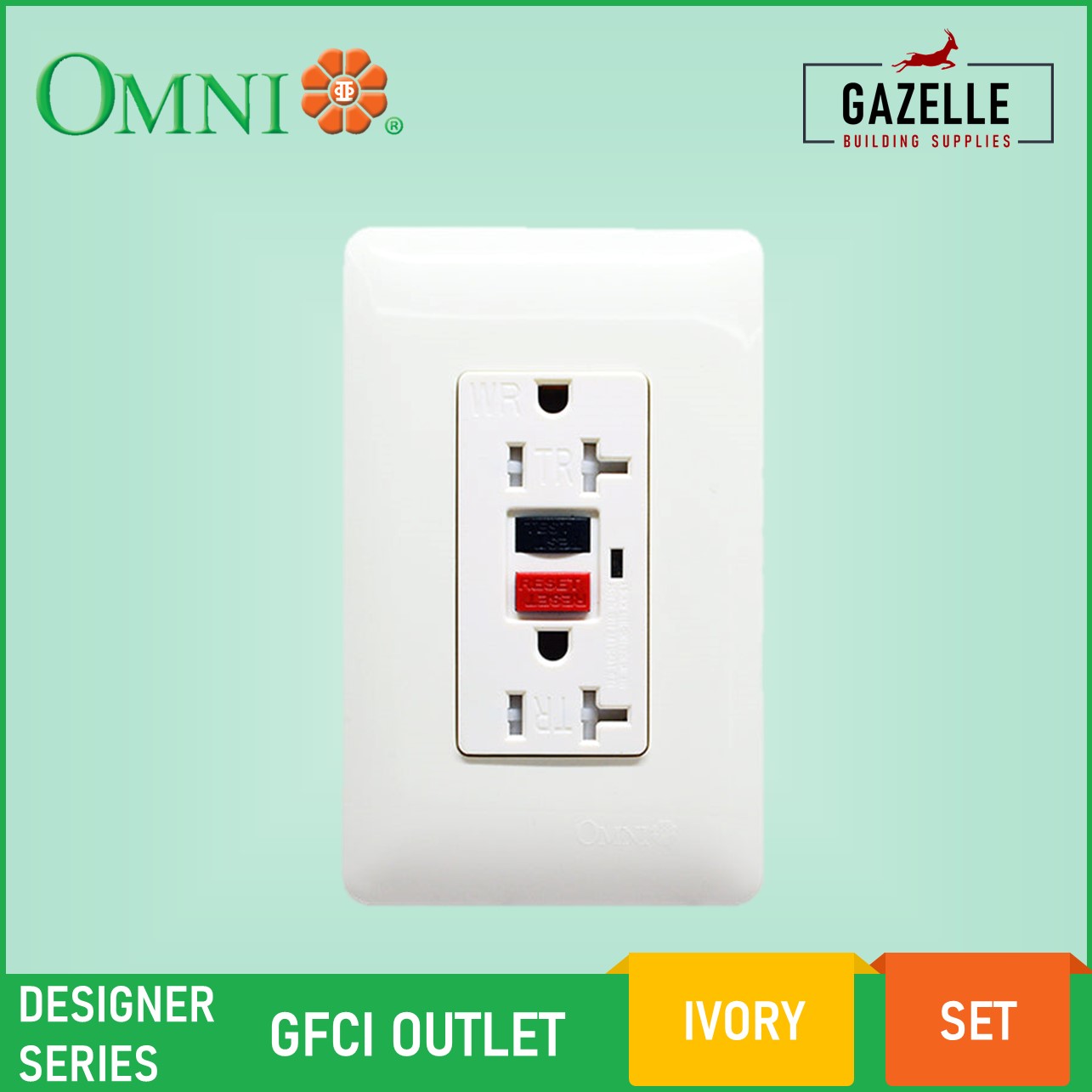 Omni Designer Series GFCI Outlet Ivory DGFCI-201 | Lazada PH