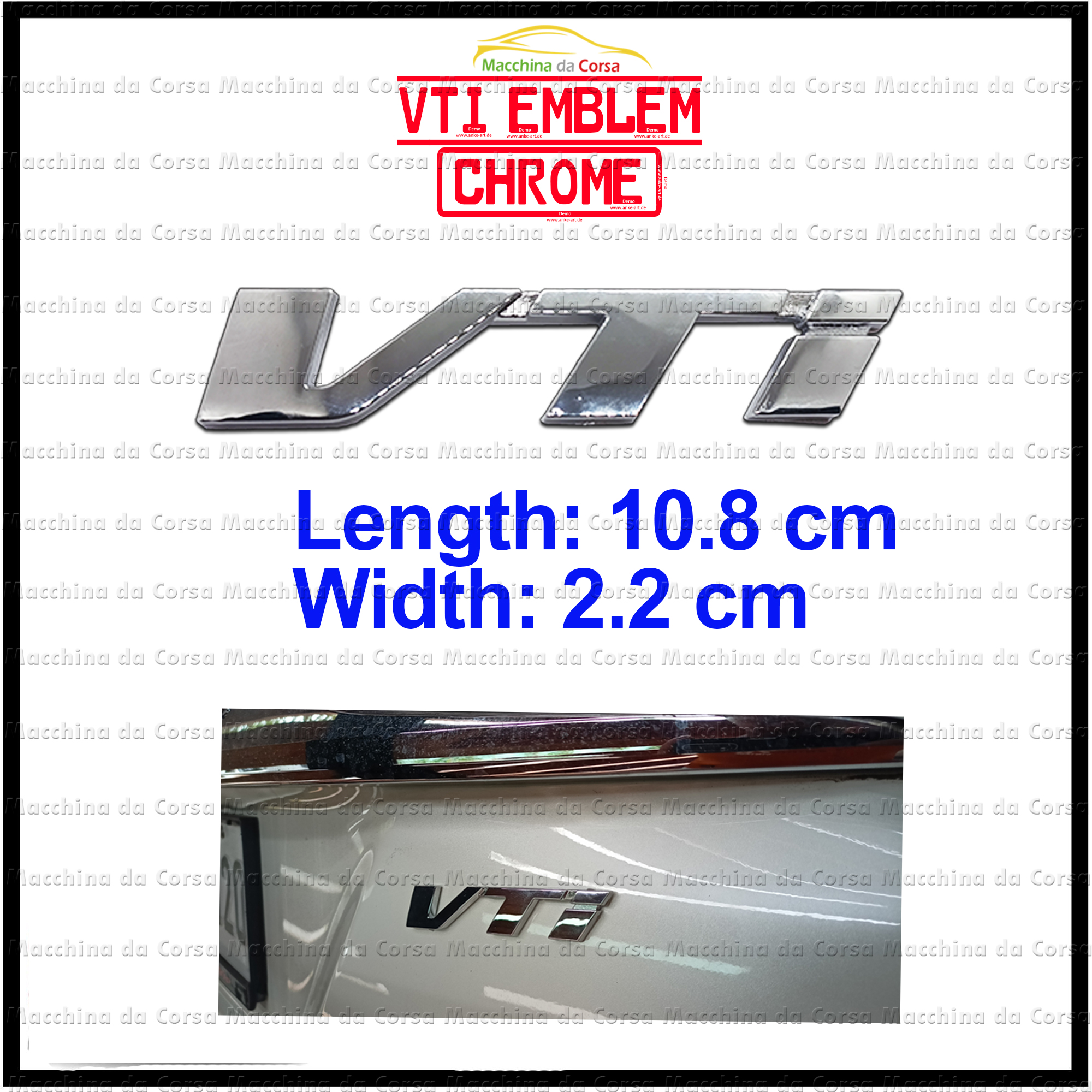 VTI Emblem Chrome Badge | Lazada PH