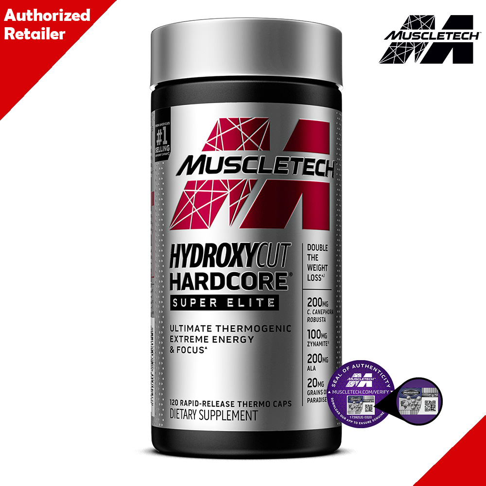 Hydroxycut Super Elite 120 Capsules with Muscletech Verify 100% ...