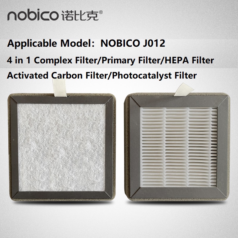 Nobico Air Purifier UVC Light Sterililze High-efficiency Composite HEPA+activated Charcoal air ...