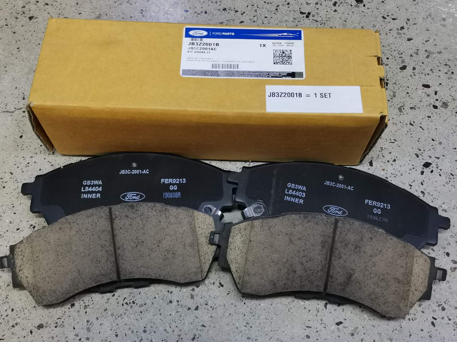 Ford Brake Pads - Front - for Ford Ranger Raptor 2.0L 2019-2022 PN ...