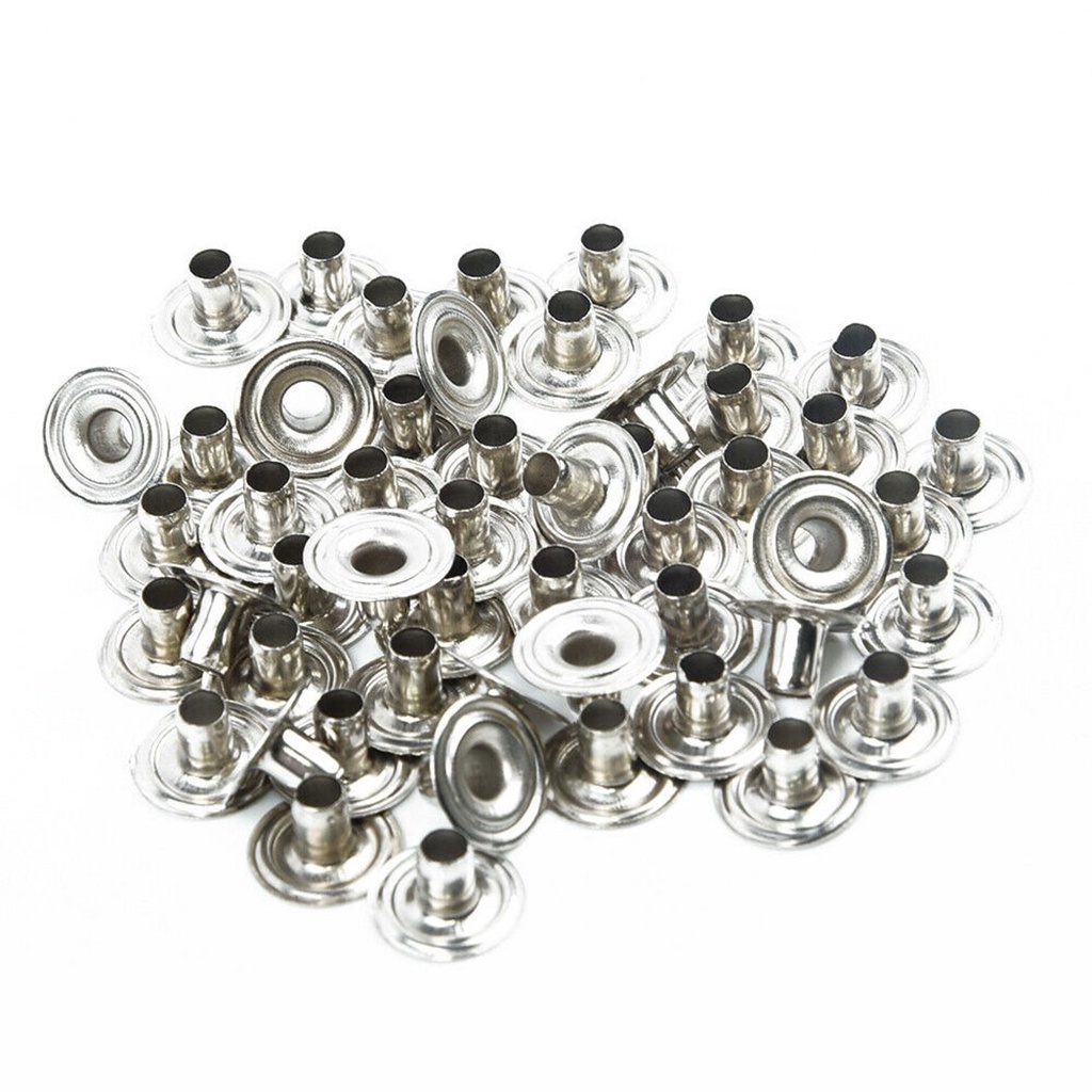 200Pcs 15mm snap fastener set Stainless Steel Fastener Snap Press Stud ...