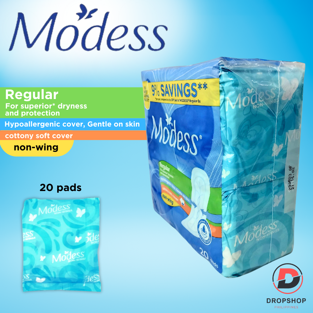 DP Modess Regular for Heavy Days Non-Wing 20 Pads | Lazada PH
