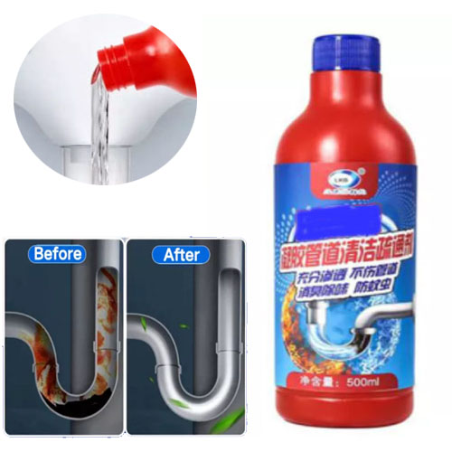 CLOGGED CLEANER002 - 500ml Drainage Clogged Remover Dredging Agent ...