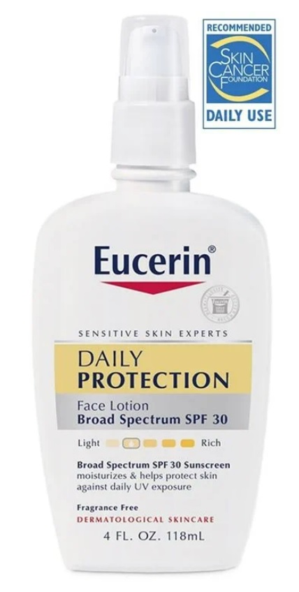 Eucerin, Daily Protection Face Lotion & Sunscreen, SPF 30, Fragrance ...