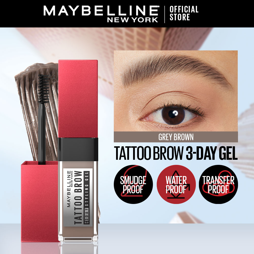 Maybelline Tattoo Brow 3-day Eyebrow Gel - Long lasting, Waterproof ...