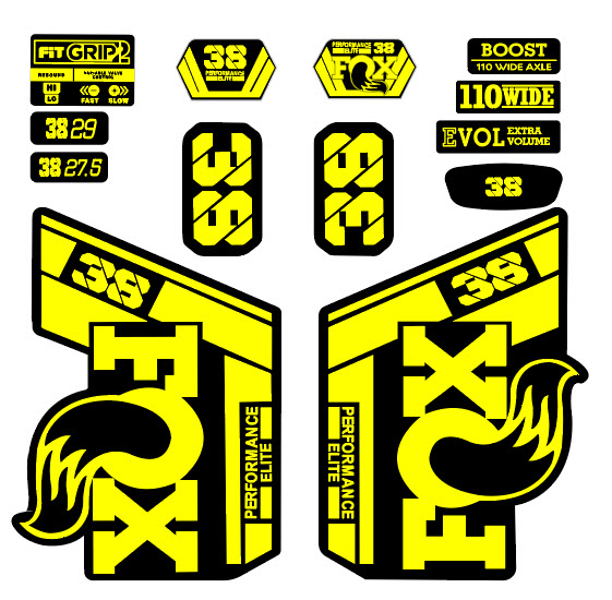 Fox 38 Elite Performance 2021 Edition Fork Decals | Lazada PH