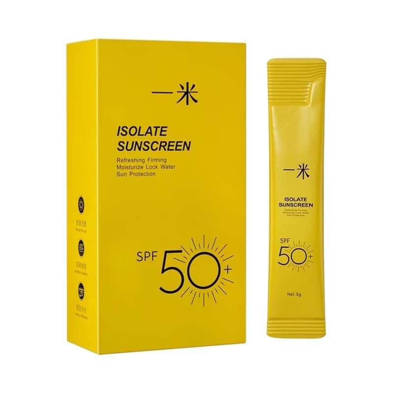 20PCS/Box Original and Effective ISOLATE SUNSCREEN SPF 50+ Moisturizing ...