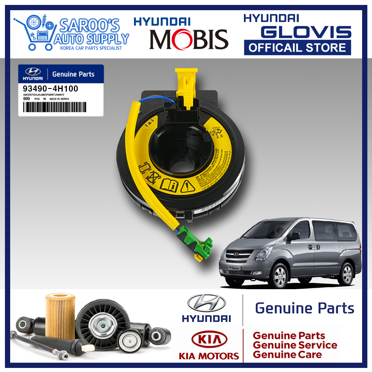 [Genuine] Clock Spring For Hyundai Grand Starex , 2007-2018 , Original ...