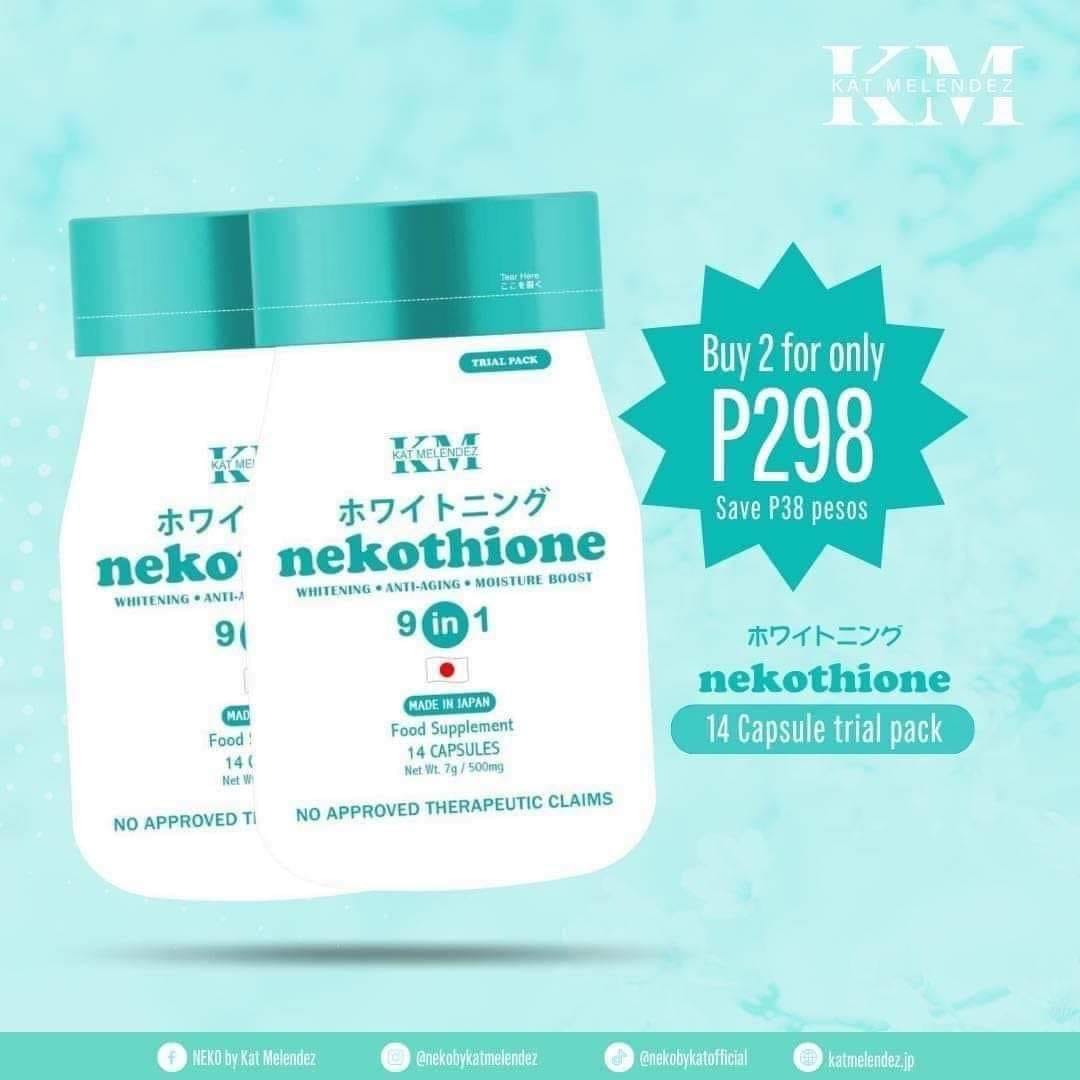 Nekothione 9 in 1 Trial Pack 14 capsules by Kath Melendez | Lazada PH
