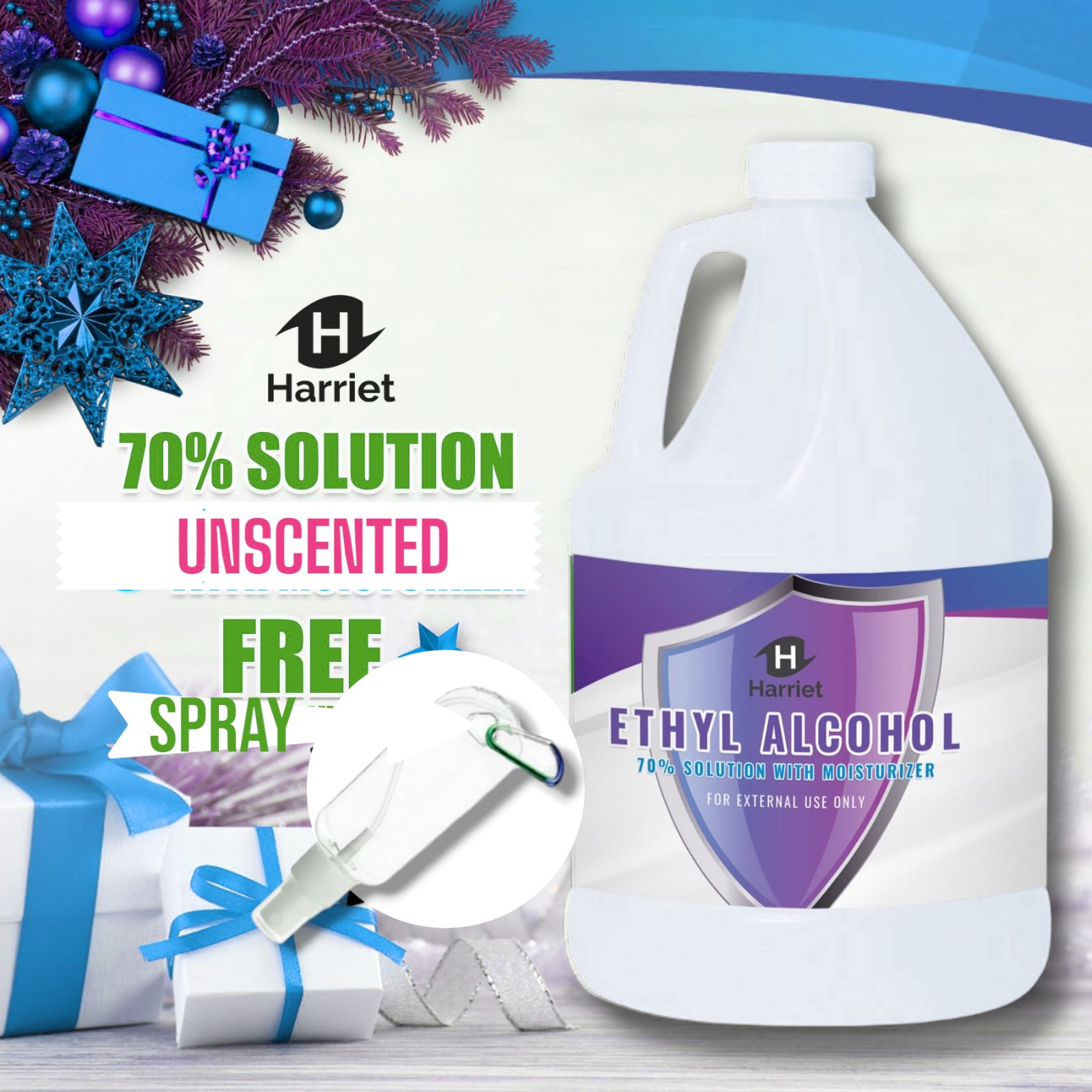 HARRIET 70% ETHYL ALCOHOL 1 GALLON | Lazada PH